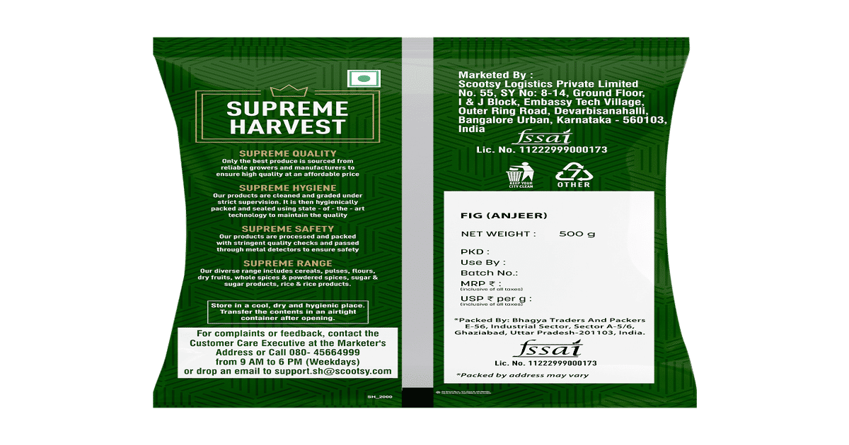 Buy Supreme Harvest Fig (Anjeer) Online () At Best Price