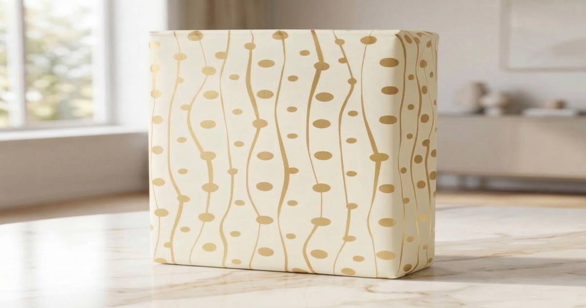 Buy Cream & Gold Print Gift Wrapping Paper by Moments & More (Pack of 5 ...