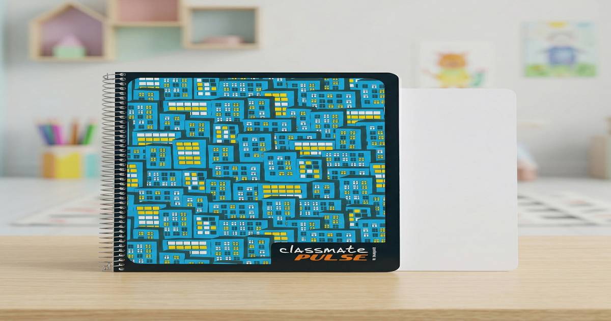 Buy Classmate Pulse 6 Subject Unruled Notebook | 24x18cm | Spiral Soft ...