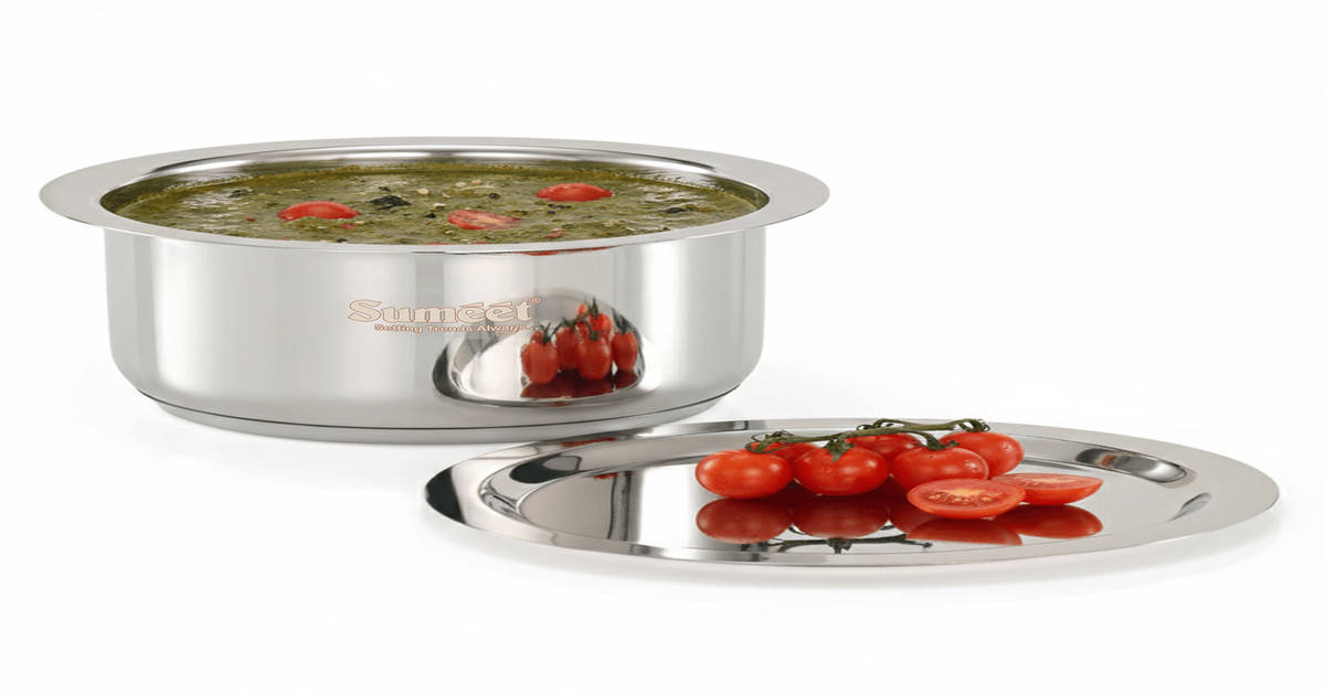 Buy Sumeet Stainless Steel Three Layered Induction Bottom Tope/Patila ...