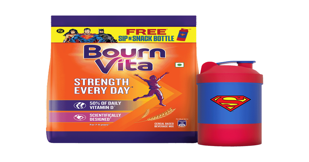 Buy Cadbury Bournvita Chocolate Nutrition Drink Pouch Online (1 kg) At ...