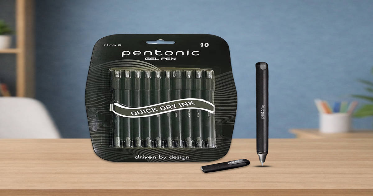 Buy Pentonic Gel Pen (Black Ink) Online (10 pieces x 4) At Best Price