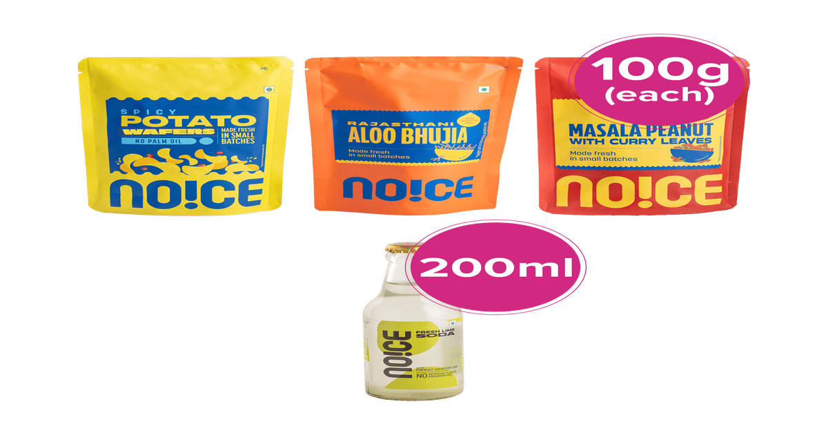 Buy NOICE Party Combo Pack for | Spicy Potato Wafers (100g) | Aloo ...