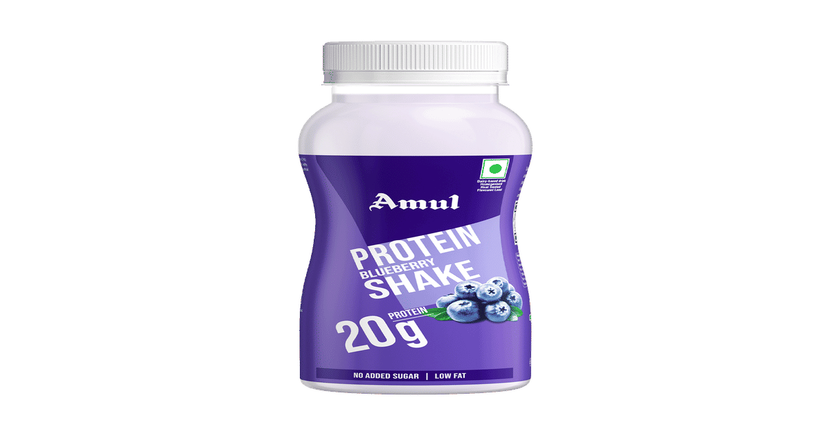 Buy Amul High Protein Blueberry Shake (20g Protein) Online (200 ml) At ...