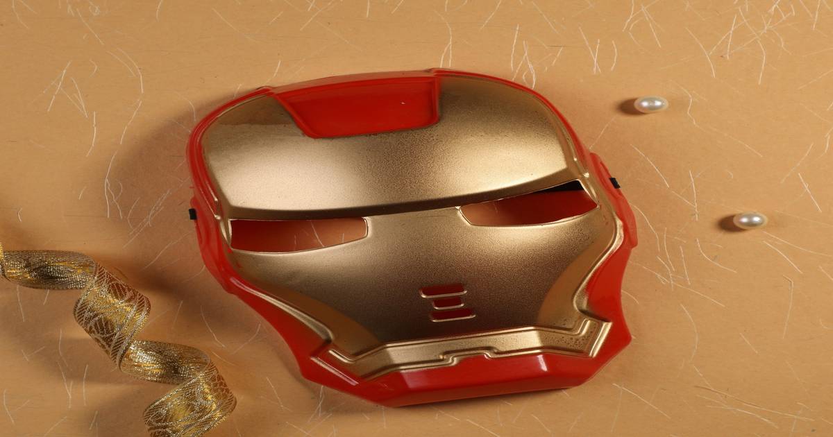 Buy PicFest Ironman Mask for Party (Red and Gold) Online (1 Piece) At ...