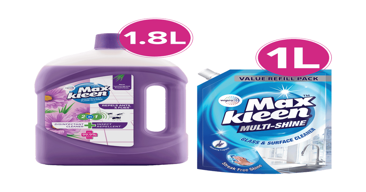 Buy Maxkleen Multi Shine Refill for Glass and Surface Cleaner Liquid ...