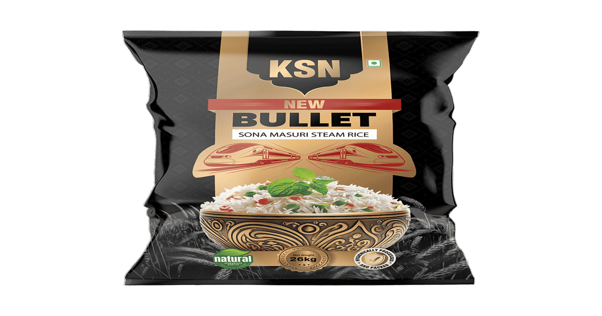 Buy KSN New Bullet Sona Masoori Steam Rice Online (26 kg) At Best Price