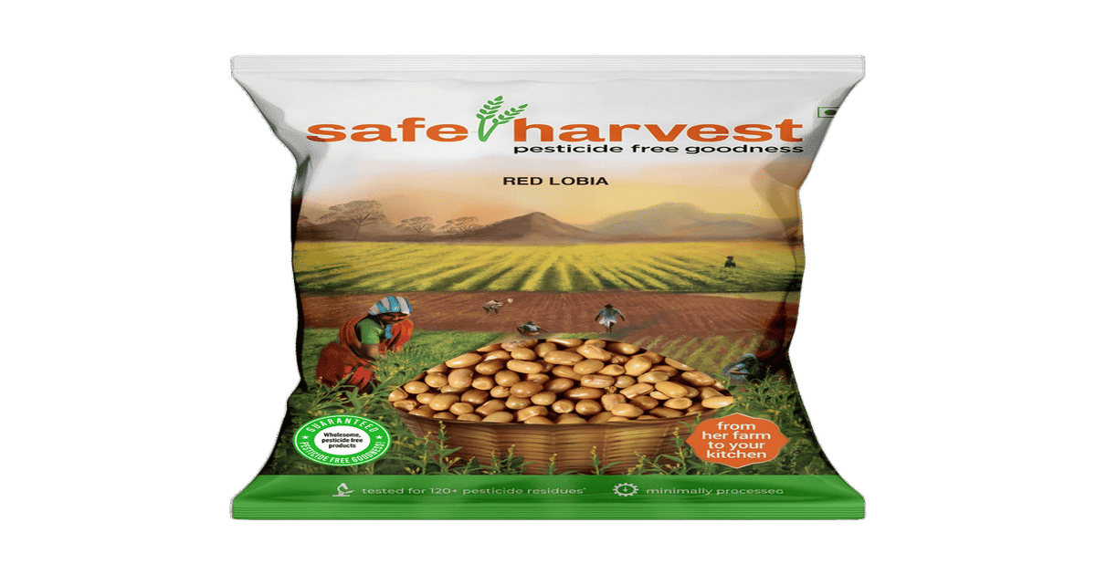 Buy Safe Harvest Pesticide Free Red Lobiya Online (200 g) At Best Price