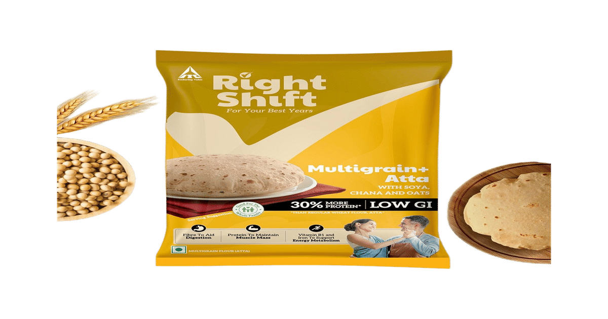 Buy ITC Right Shift Multigrain+ Atta, 5Kg | 0% Maida| High Protein ...