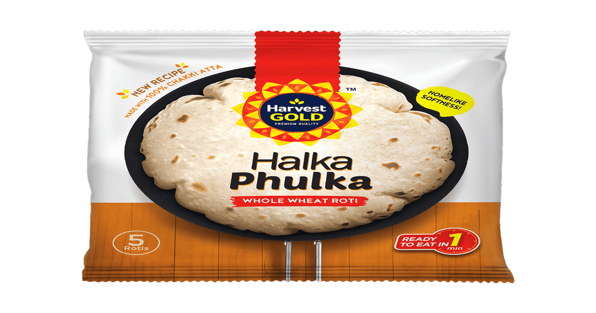 Buy Harvest Gold Halka Phulka 100% Chakki Atta Whole Wheat Roti Online ...