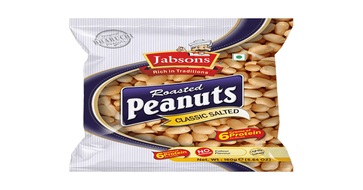 Buy Jabsons Roasted Peanuts Salted Online (160 g) At Best Price