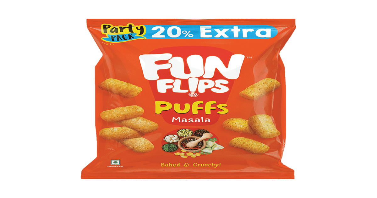 Buy Fun Flips Puffs Masala Healthy Baked Snacks Online (60 g) At Best Price