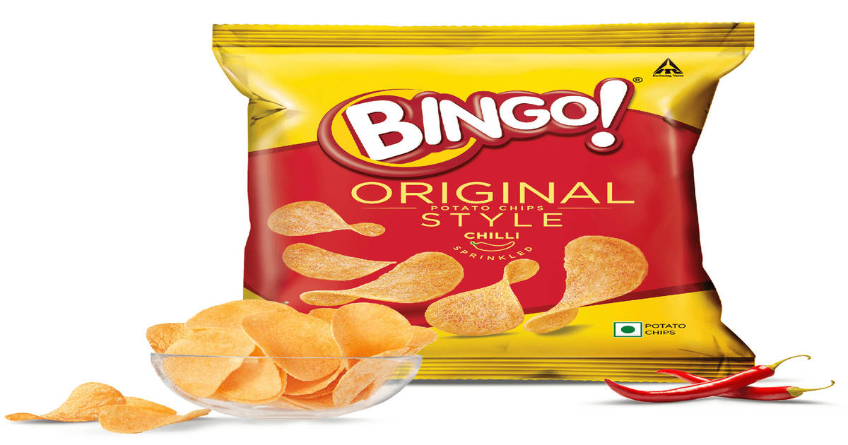 Buy Bingo Original Style Chilli Sprinkled Potato Chips Online (43 g x 2 ...