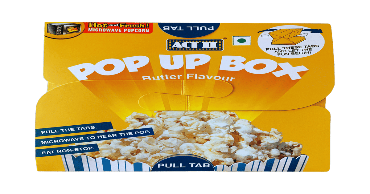 Buy ACT II Microwave Butter Popcorn- Pop Up Box | Ready in Minutes ...