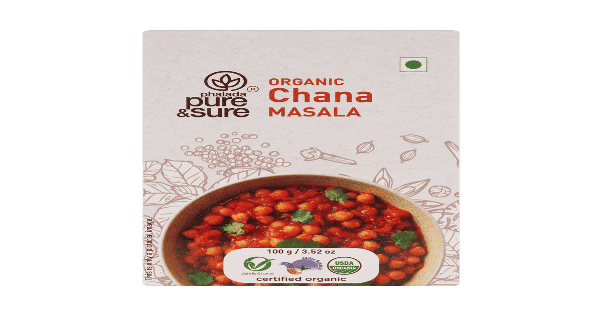 Buy Phalada Pure & Sure Organic Chana Masala Online (100 g) At Best Price