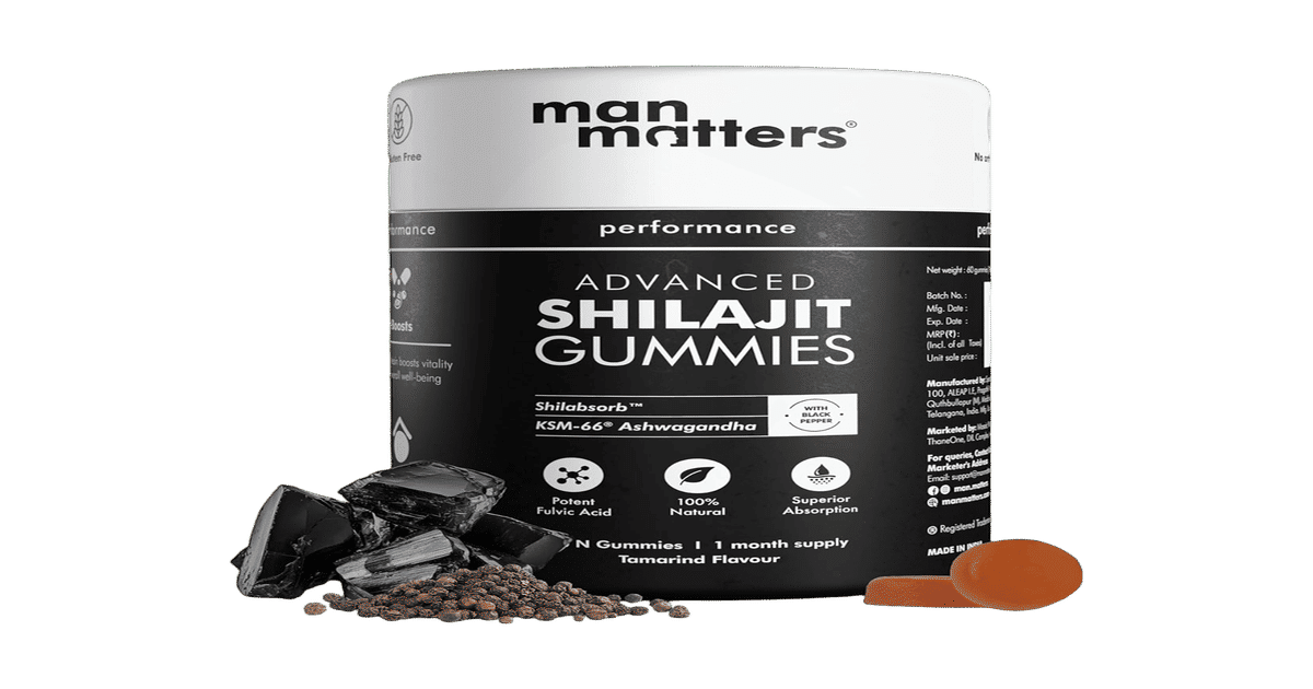 Buy Man Matters Shilajit Gummies Advanced Online (60 unit) At Best Price
