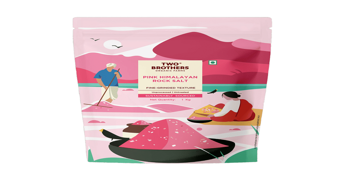 Buy Two Brothers Organic Farm Pink Himalayan Rock Salt, Naturally Rich ...