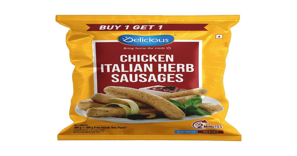 Buy Elicious Chicken Italian Herb Sausages B1G1 Online (600 g) At Best ...