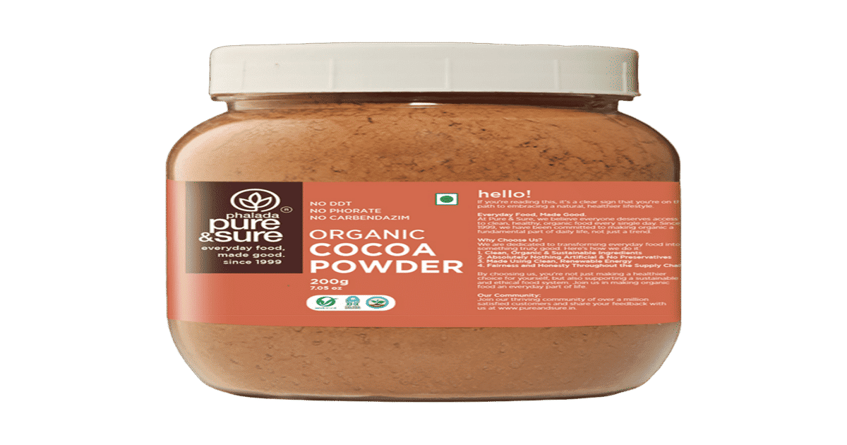 Buy Phalada Pure & Sure Organic Cocoa Powder Online (200 g) At Best Price