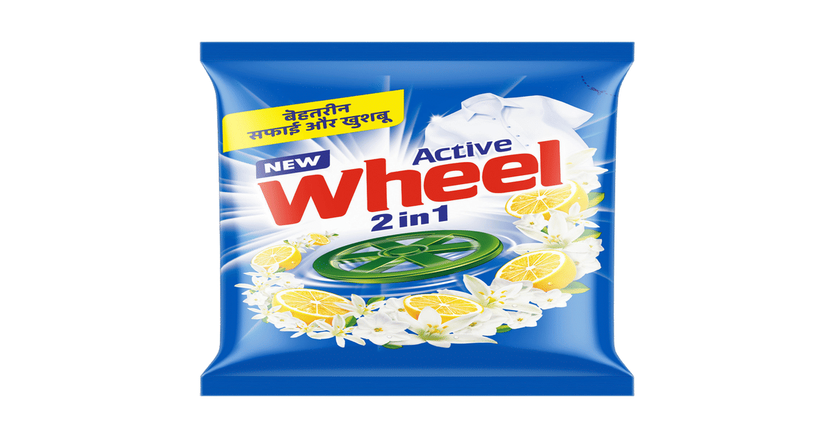 Buy Wheel Active 2 In 1 Clean & Fresh Detergent Powder Online (1 kg) At ...