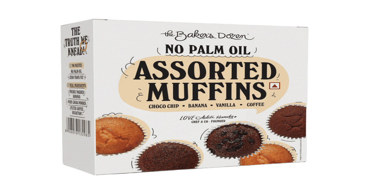 Buy The Baker's Dozen Assorted Muffins Online (165 g) At Best Price