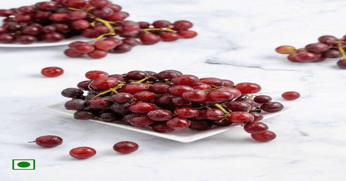 Buy Red Flame Grapes (Seedless) (Drakshi) Online (200 g) At Best Price