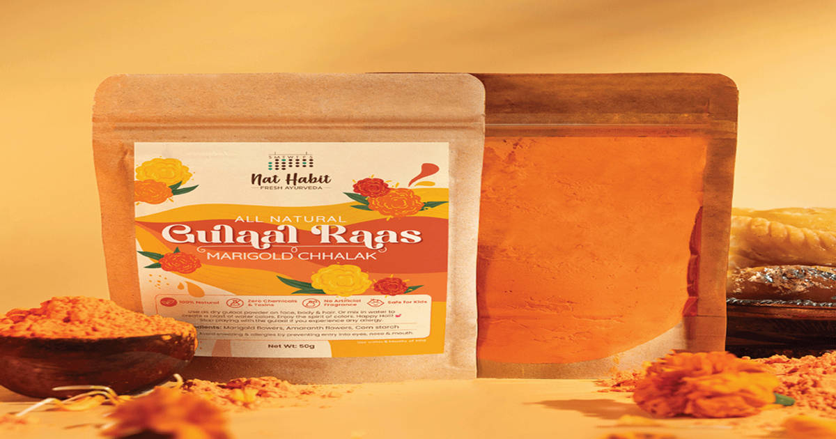 Buy Nat Habit Natural Organic Holi Color | Safe for Kids - Orange ...
