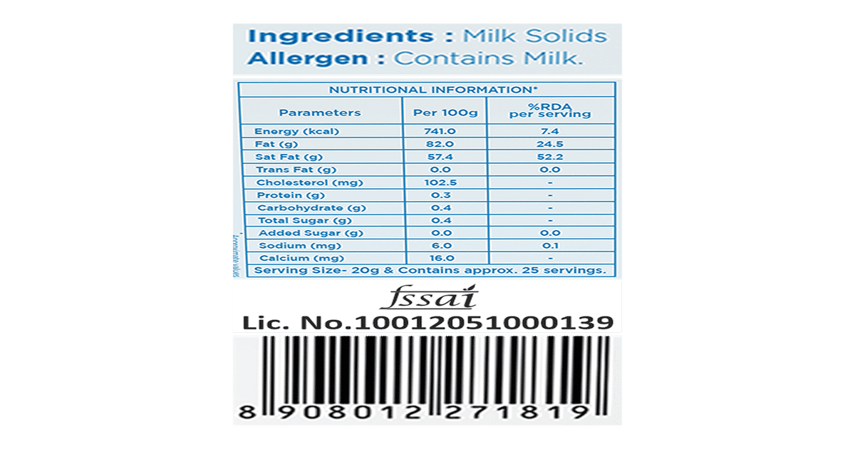 Buy Gyan White Butter Unsalted Online () At Best Price