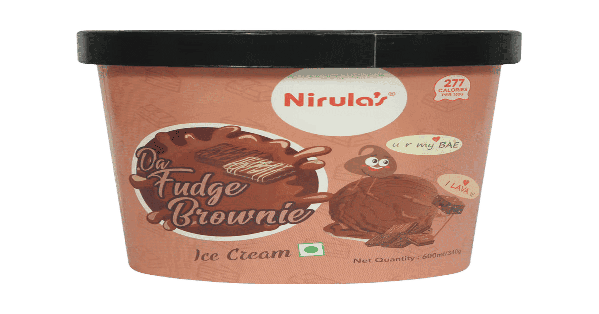 Buy Nirulas Da Fudge Brownie Ice Cream Tub Online () At Best Price