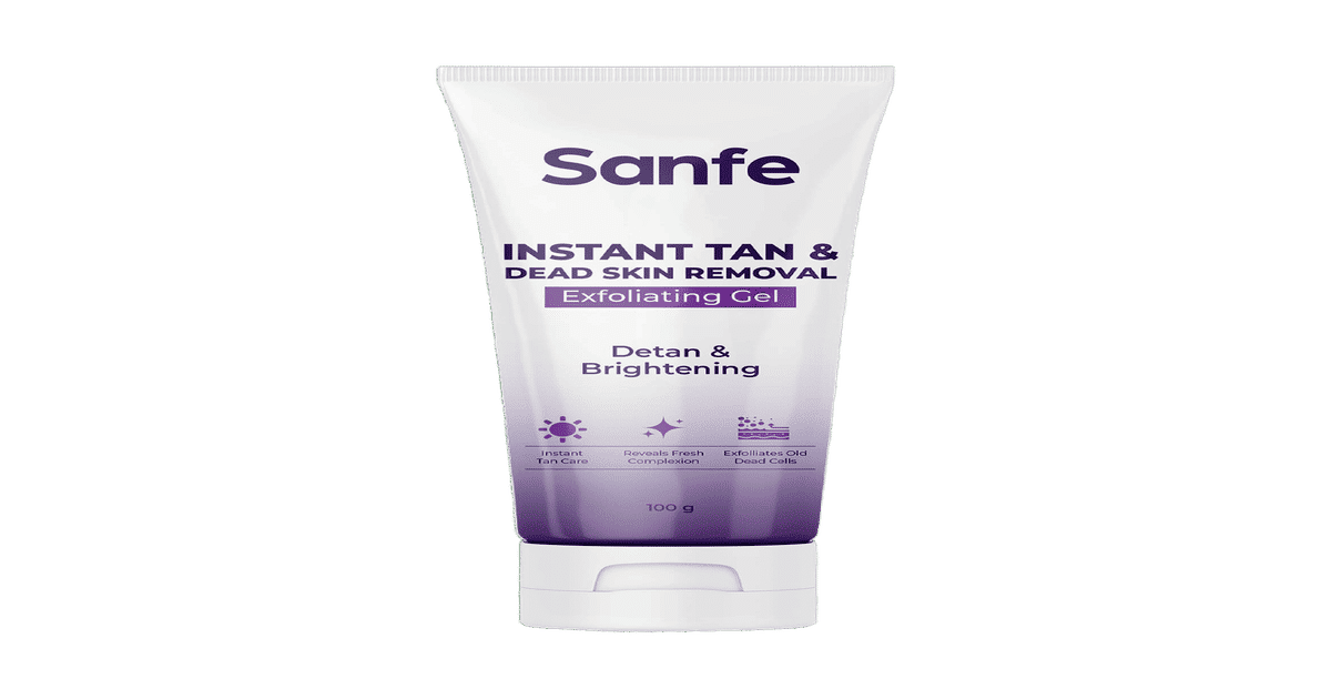 Buy Sanfe Instant Tan & Dead Skin Removal Exfoliating Gel | Visibly ...