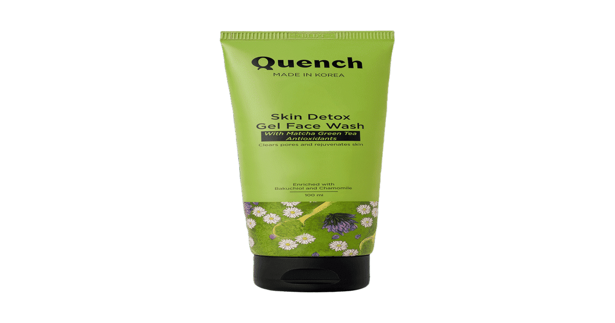 Buy Quench Detox Gel Face Wash With Matcha Green Tea For Oily & Acne ...
