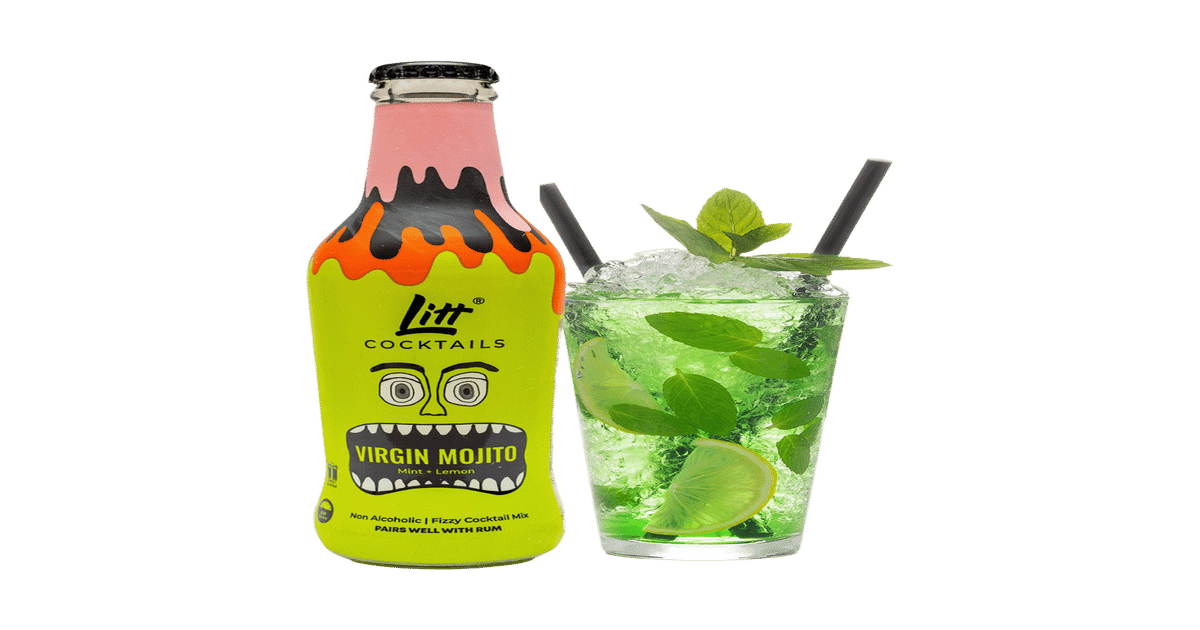 Buy Litt Virgin Mojito Fizzy Cocktail mixer & Mocktail Online (250 ml ...
