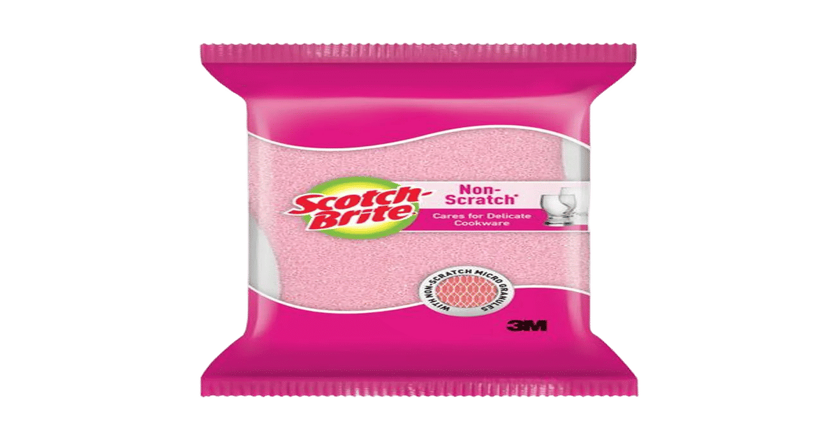Buy Scotch Brite Non-Woven Web Non Scratch Sponge Scrubber (10x6cm ...