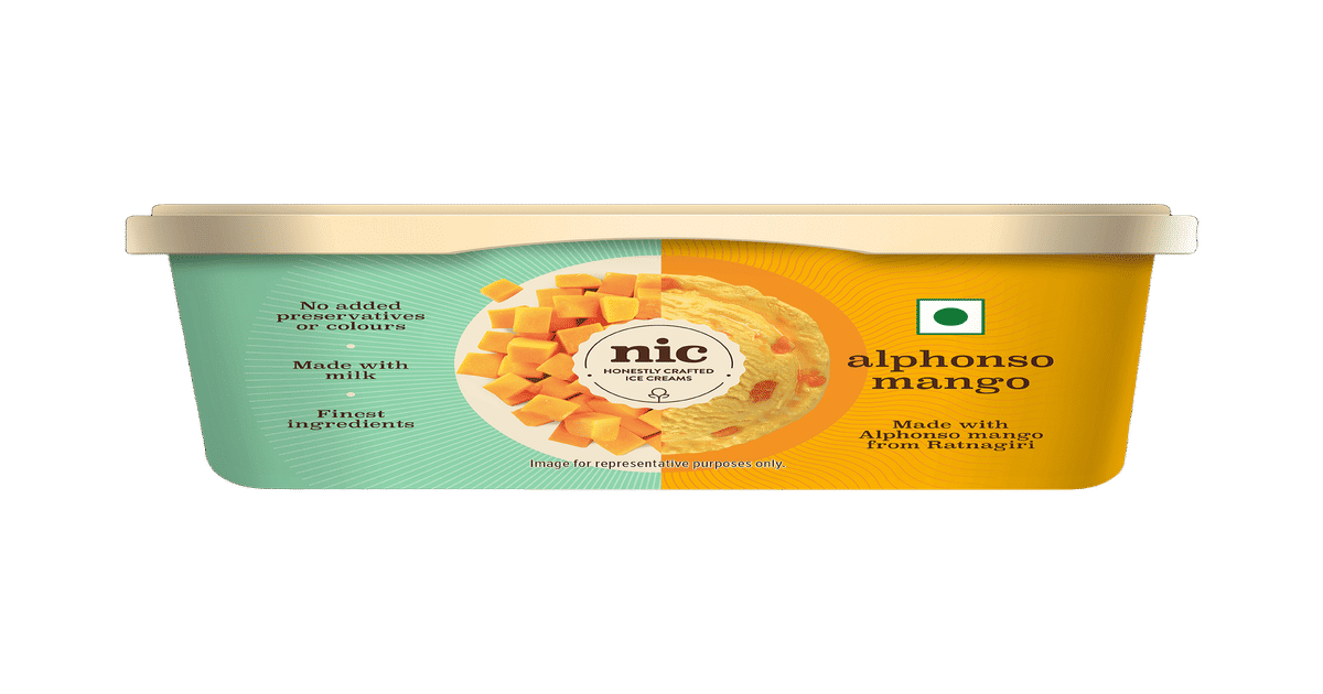 Buy NIC Ice Cream Mango Ice Cream Tub Online (500 ml) At Best Price