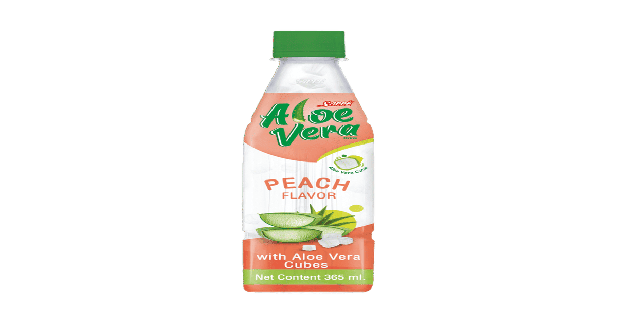 Buy Sappe Peach with Aloe Vera cubes Online (365 ml) At Best Price