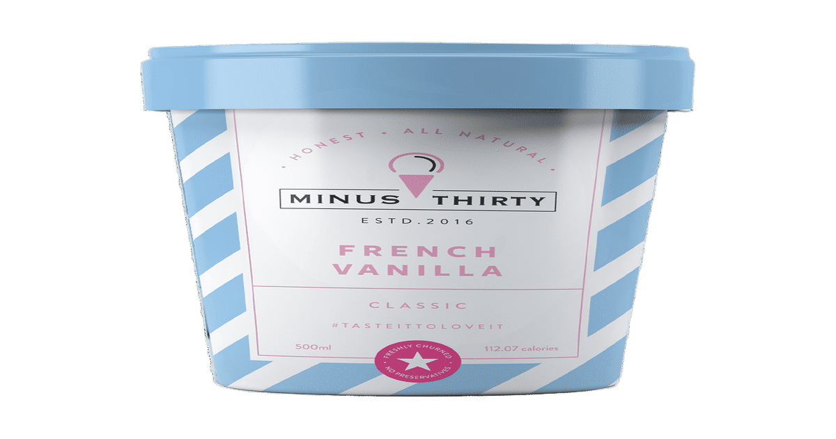 Buy Minus Thirty French Vanilla Low Calorie Guilt Free Ice Cream Online ...