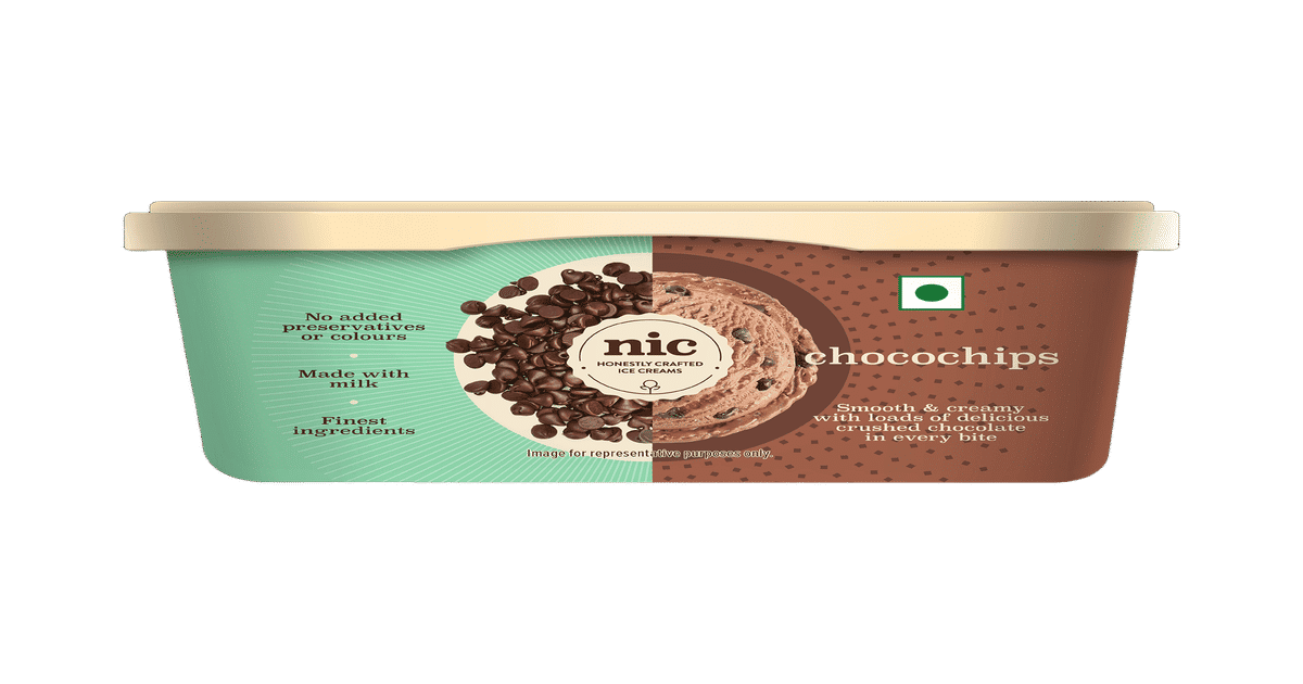 Buy NIC Ice Cream Chocochips Ice Cream Tub Online (500 ml) At Best Price