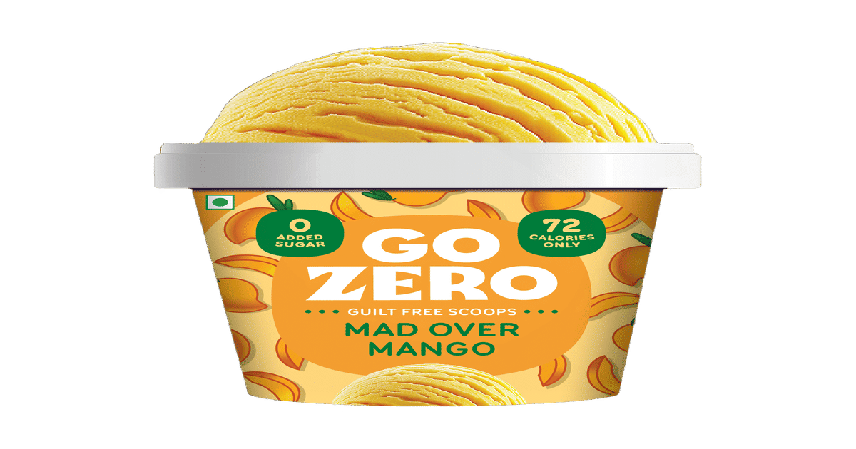 Buy Go Zero Mad Over Mango Guilt Free Ice Cream Cup Online (100 ml) At ...
