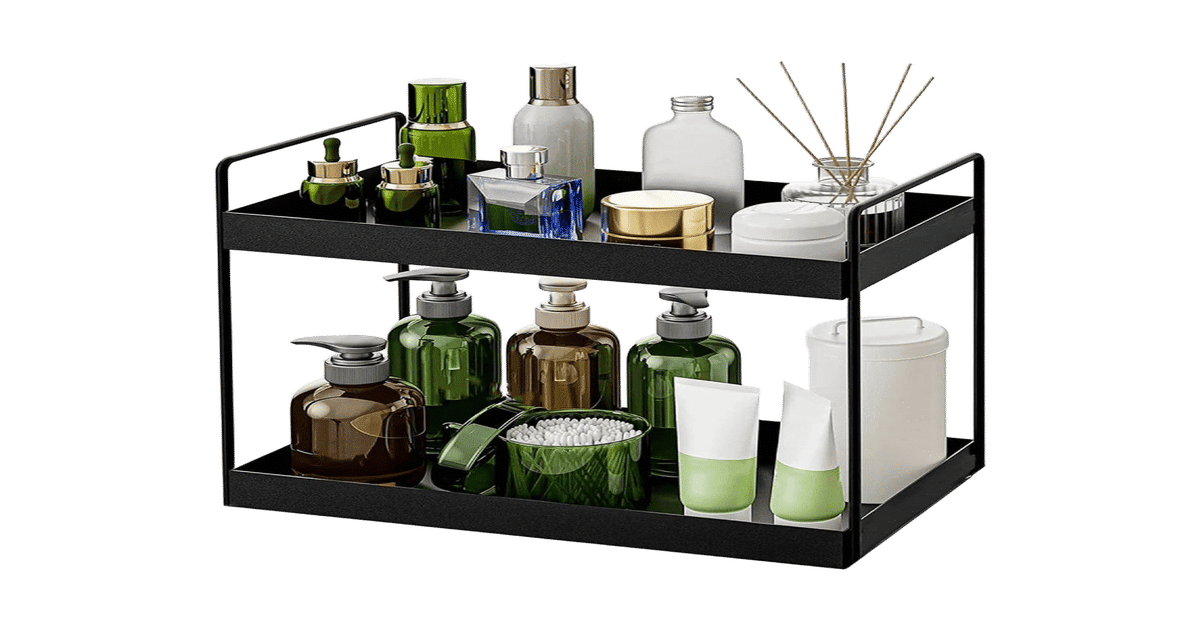 Buy Clazkit Iron 2-Tier Countertop Organizer, Tiered Shelf Storage Rack ...