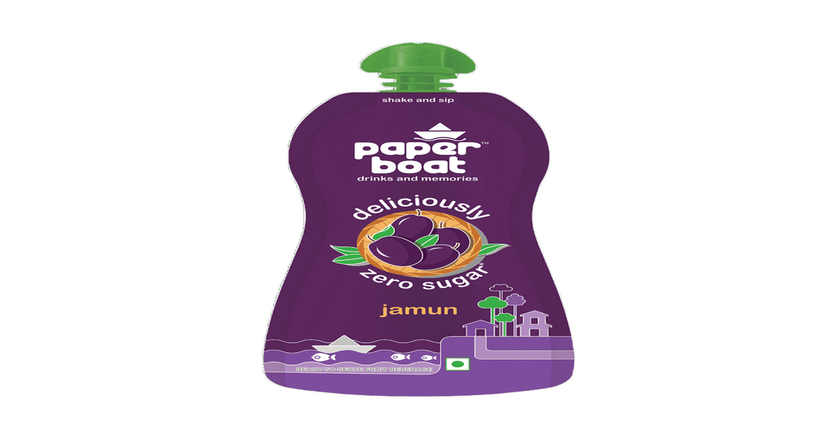 Buy Paper Boat Jamun Zero Added Sugar Fruit Juice Online (200 ml) At ...