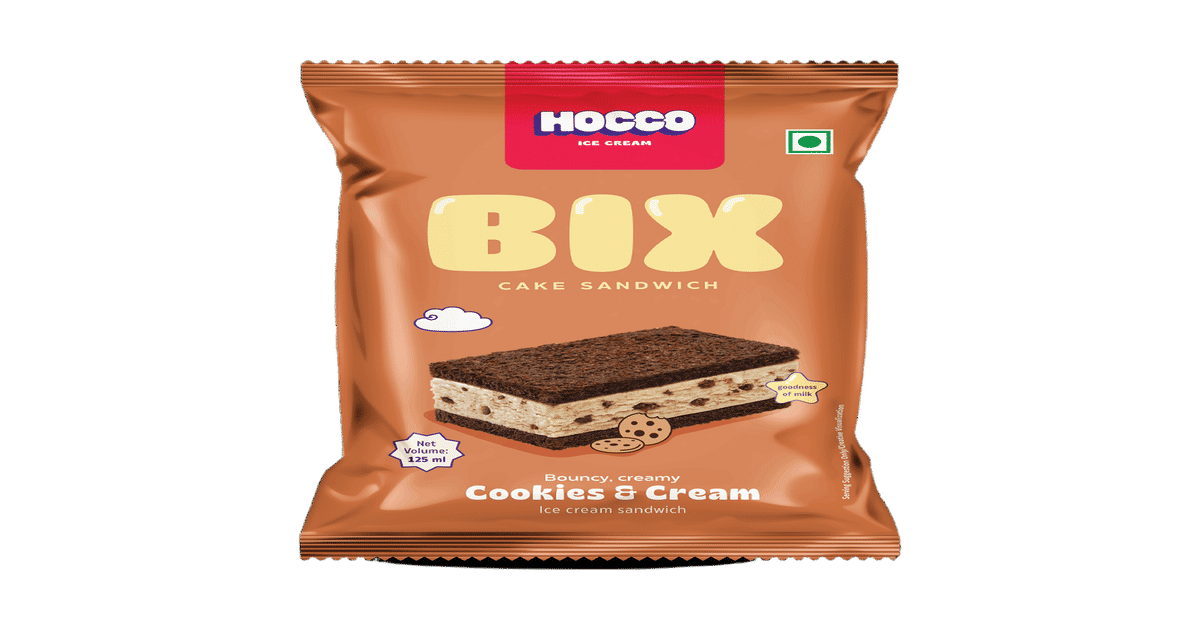Buy Hocco Cookie Cream Bix Ice Cream Online (125 ml) At Best Price