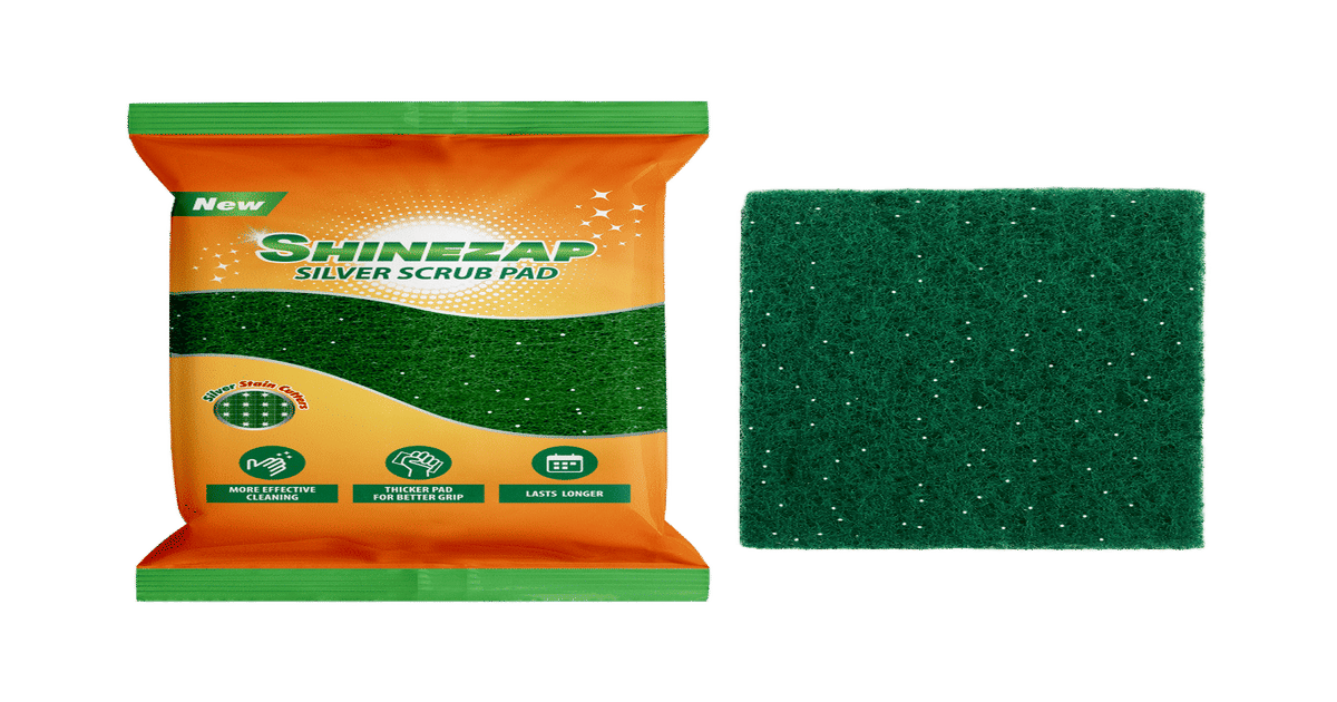 Buy Shinezap Nylon Sparkling Silver Scrub Pad (Silver) Online (1 Piece ...