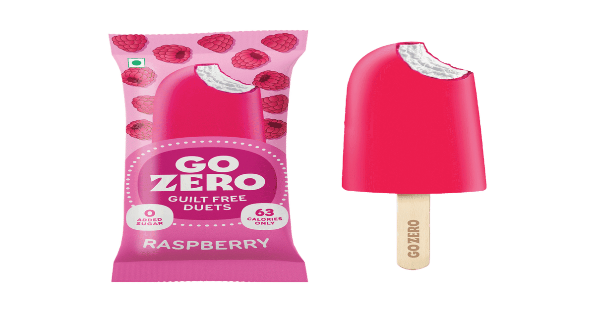Buy Go Zero Raspberry Duet Guilt Free Ice Cream Stick Online (60 ml) At ...