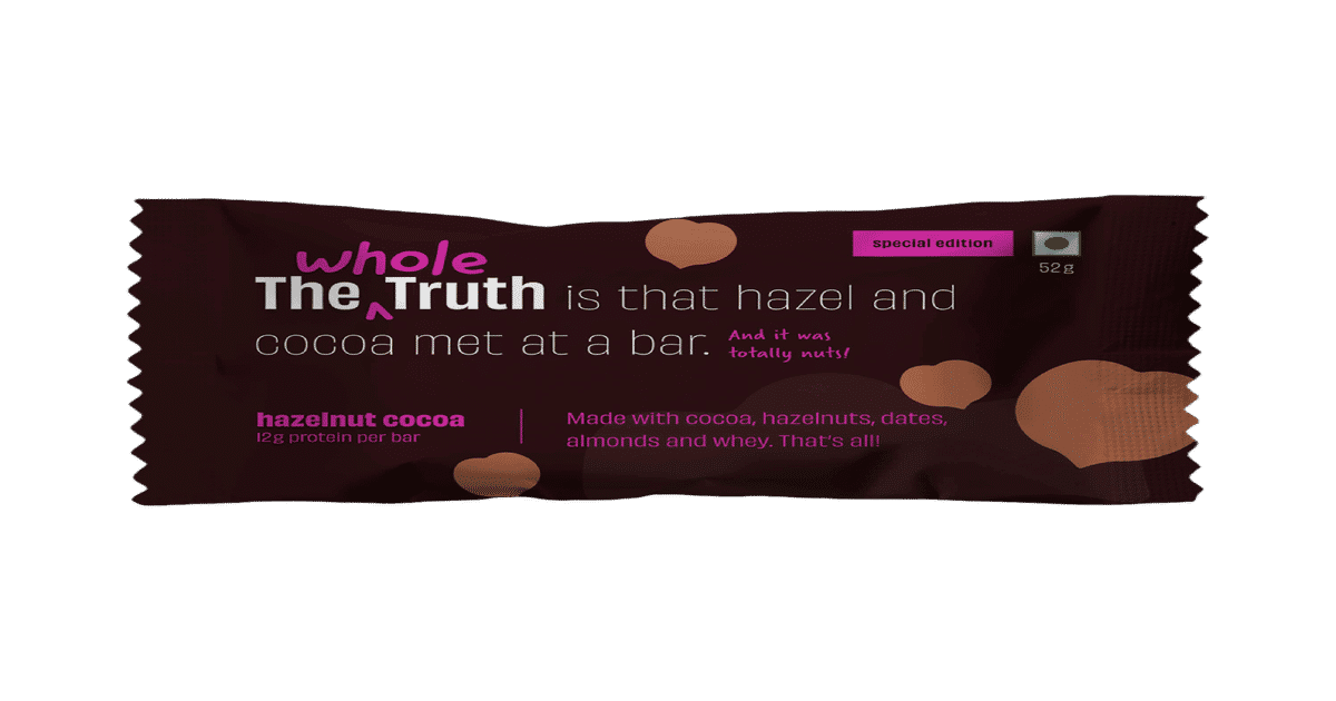 Buy The Whole Truth Protein Bar Hazelnut Cocoa No Added Sugar (Date ...