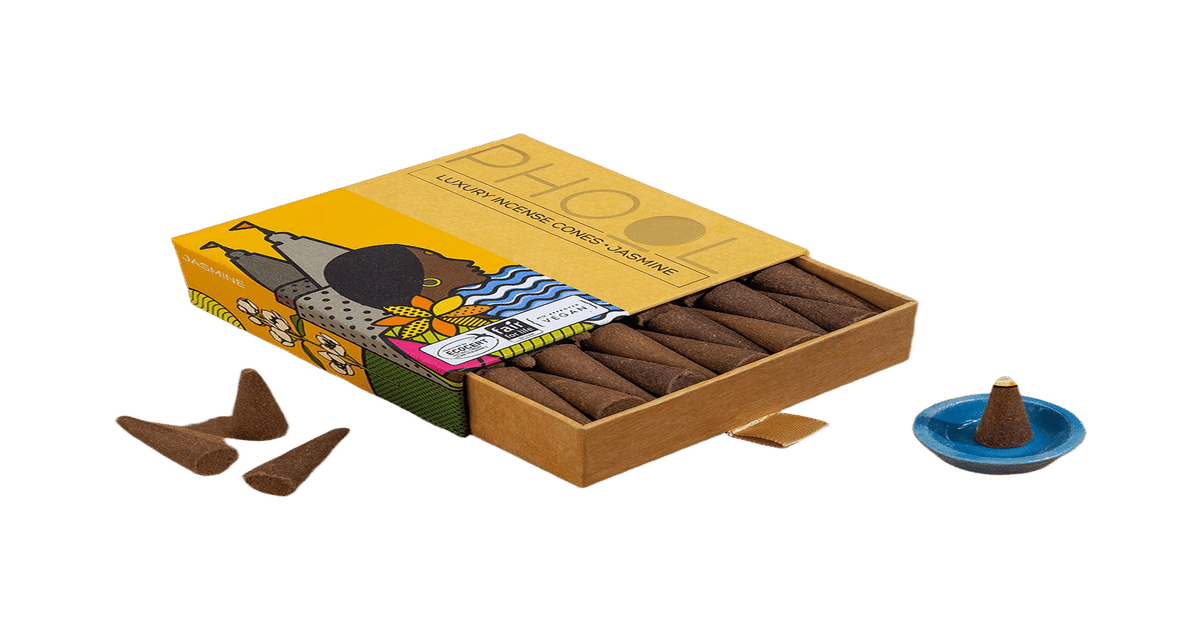 Buy Phool Jasmine Dhoop Cones I 100% Natural Certified Online (40 ...