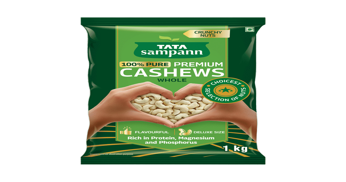 Buy Tata Sampann 100% Pure Premium Whole Cashews/Kaju Online (1 kg) At ...