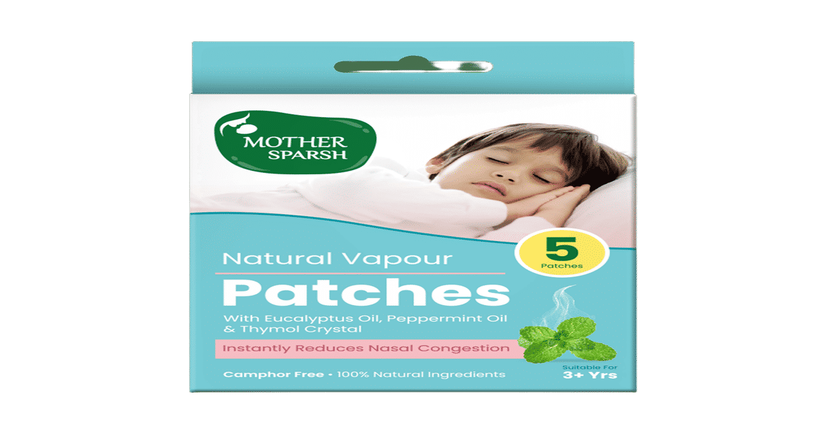 Buy Mother Sparsh Natural Vapour Patches (3+ Years, Eucalyptus Oil ...