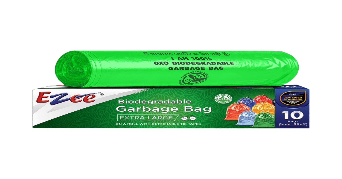 Buy Ezee Biodegradable Extra Large Garbage Bags Green Online (10 Pieces ...