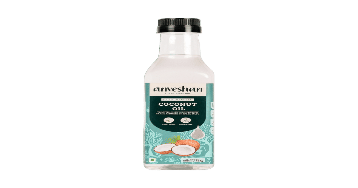 Buy Anveshan Coconut Oil (Wood Pressed) Online (500 ml) At Best Price