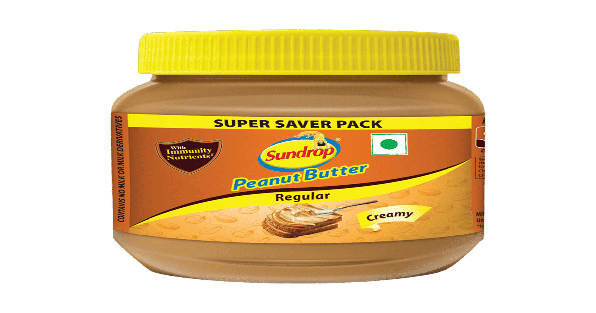 Buy Sundrop Regular Creamy Peanut Butter 26g Protein per 100g Online ...